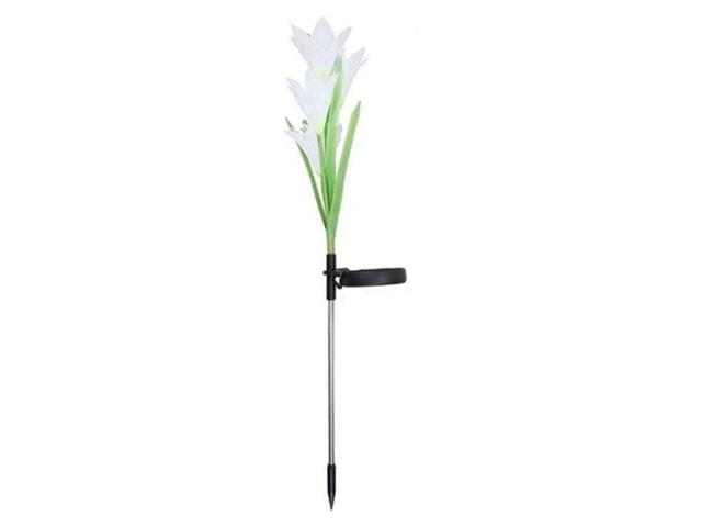 Click here for Solar Lily Flower Garden Lights - White - Pack of... prices