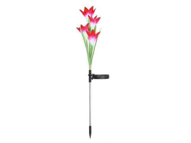 Click here for Solar Lily Flower Garden Lights - Red - Pack of 1... prices