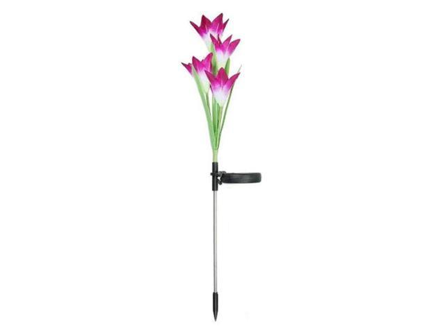 Click here for Solar Lily Flower Garden Lights - Purple - Pack of... prices