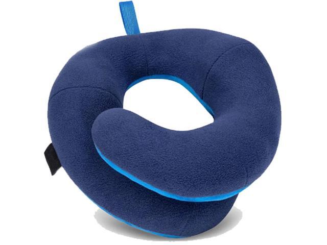 Click here for Double Support Travel Neck Pillow - Navy Blue prices