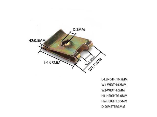 Click here for Yassdwbn 100pcs U-type Clips Fasteners Screw Autom... prices