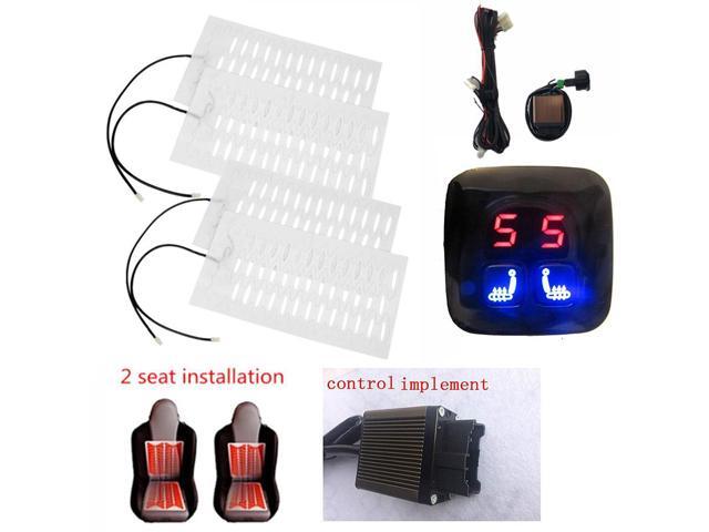 Click here for Acaigel 12V 2 Seats 4 Pad Carbon Fiber Car Seat He... prices