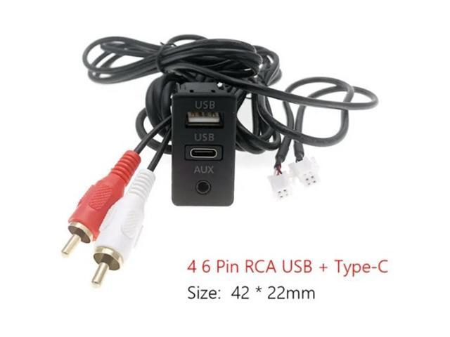Click here for Yingshan Car Navigation 4 Pin 6 Pin To Usb+Type-C+... prices