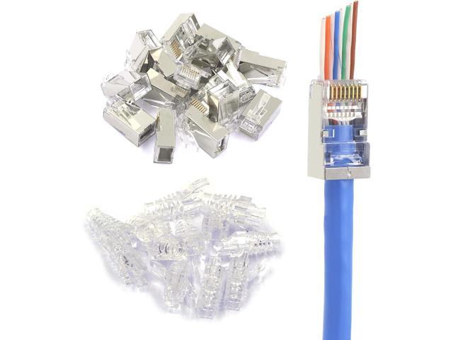 Click here for VCE Shielded RJ45 Pass Through Connectors Cat6 wit... prices