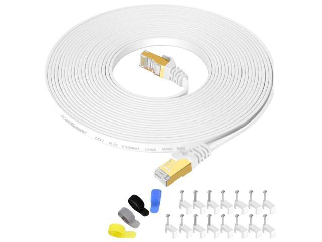 Click here for Cat 7 Shielded Ethernet Cable 25 ft White (Highest... prices