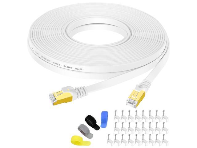 Click here for Cat7 Shielded Ethernet Cable 50ft White (Highest S... prices