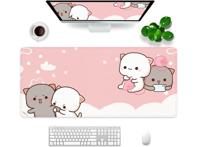Click here for Pink Large Gaming Mouse Pad Cat Desk Pad XXL Cute... prices