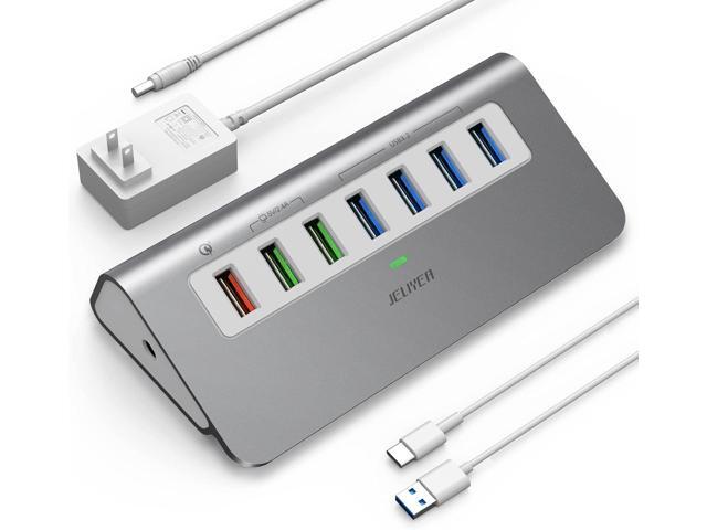 Click here for Powered USB 3.2 Hub Gen 2  JELIYEA 7-Port USB C/US... prices