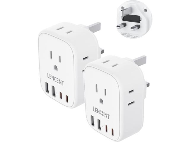 Click here for LENCENT 2 Pack US to UK Ireland Travel Plug Adapte... prices