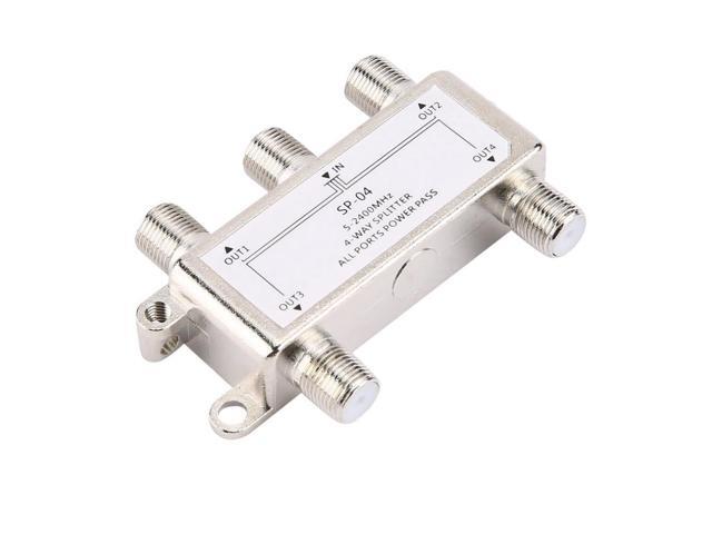 Click here for 4 Way 4 Channel Satellite/Antenna/Cable TV Splitte... prices