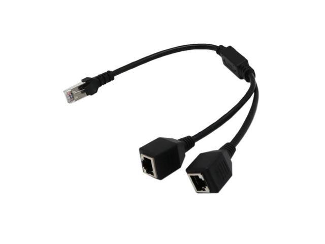 Click here for RJ45 1 Male to 2 Female Socket Port LAN Ethernet N... prices
