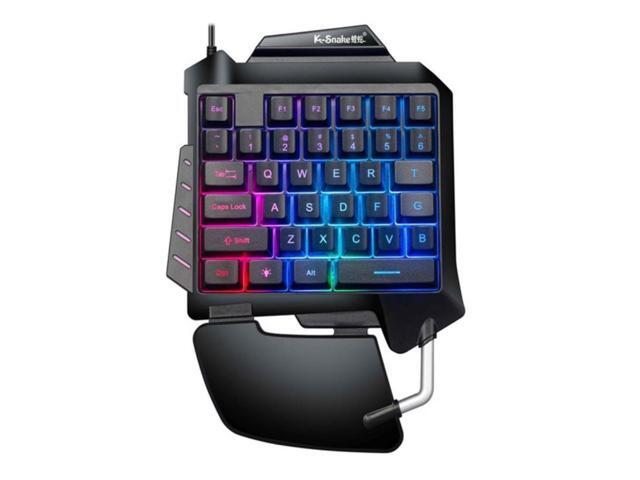 Click here for One Hand Mechanical Gaming Keyboard RGB Backlit Po... prices