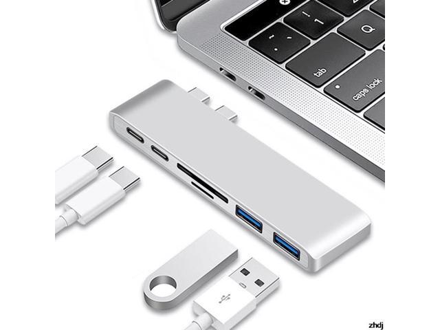 Click here for USB Type C Hub Adapter 7 in 1 Dual USB Type C Dock... prices