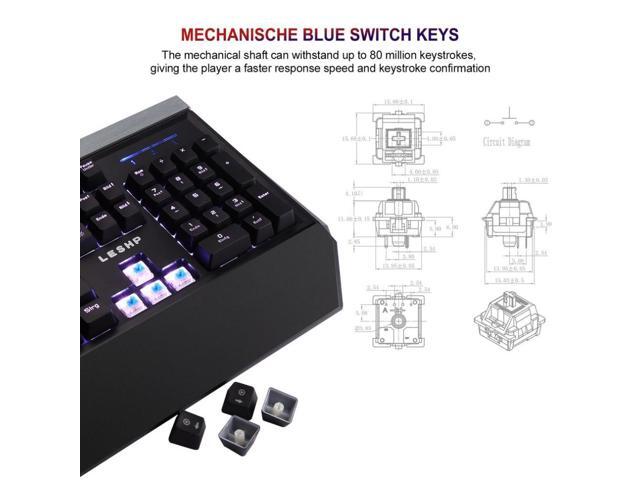 Click here for LESHP 105 Keys Unlimited Backlight Adjustable Brig... prices