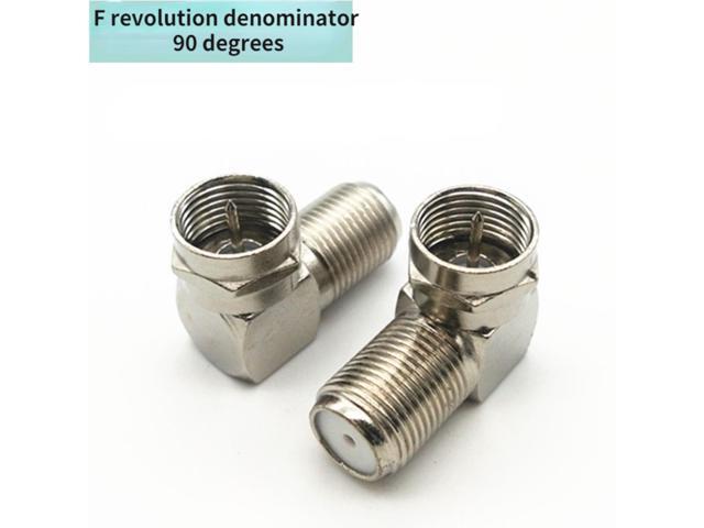 Click here for 2pcs 90 Degree TV Aerial Antenna Plug Connector Ri... prices