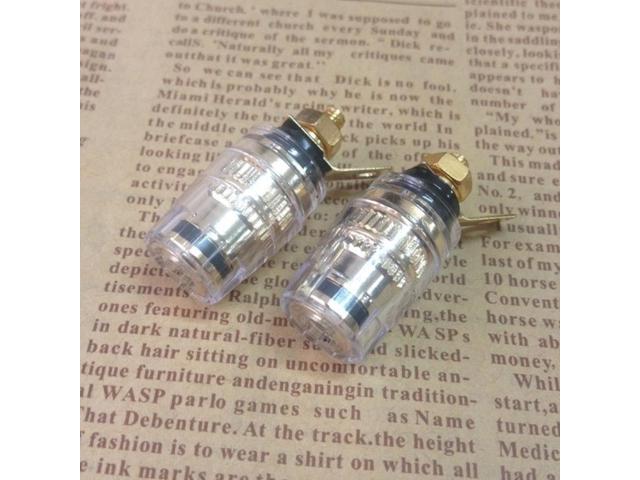Click here for 2pcs 25A Brass Transparent 520 Audio Crystal All C... prices