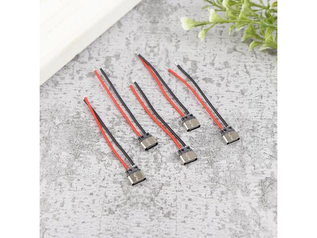 Click here for Type-C 2pin soldered female base with wire typec f... prices