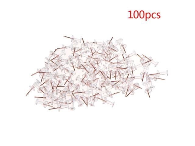 Click here for 100pcs/lot Transparent Rose Gold Push Pins Thumb T... prices