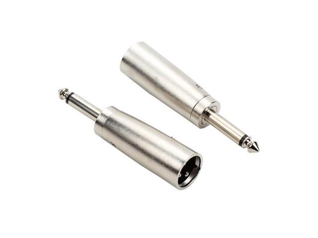 Click here for 2Pcs Silver 3P XLR Plug To 6.5 Mm Plug Male Audio... prices