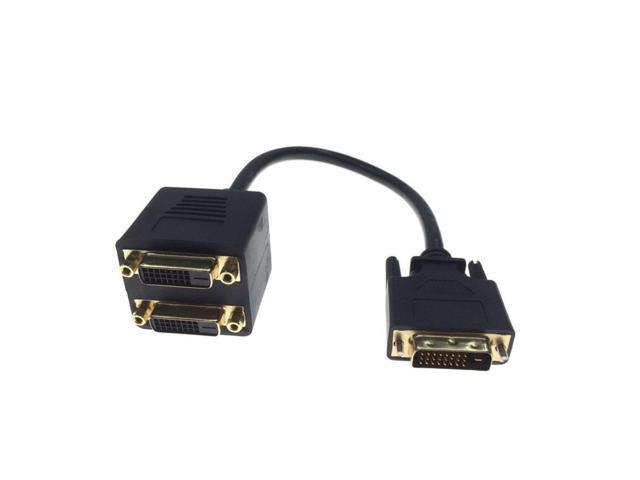 Click here for 1x2 DVI Splitter Adapter Cable 1-DVI Male To DVI24... prices
