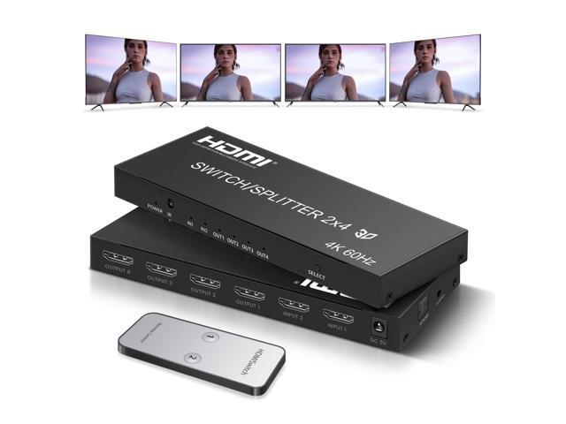 Click here for BUCIER 4K@60Hz HDMI Switch Splitter 2 in 4 Out wit... prices