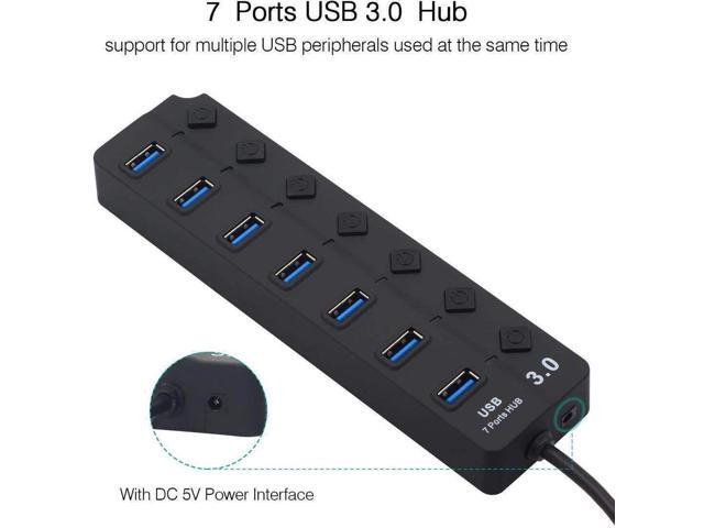 Click here for 7 port usb3.0 hub independent key switch USB3.0 hu... prices