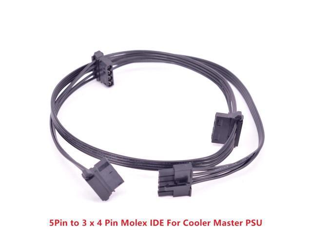 Click here for 5Pin to 3 IDE 4Pin Angled Molex Power Supply Cable... prices