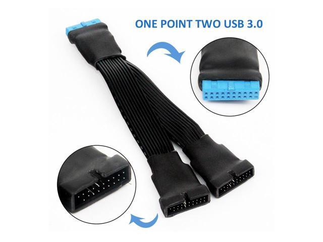 Click here for 12cm 19-pin to USB 3.0 20-pin 1 to 2 Power Splitte... prices