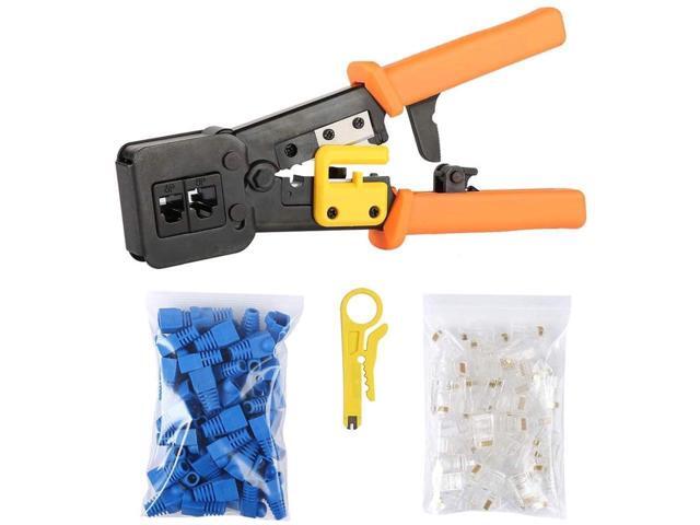 Click here for RJ45 Crimp Tool Pass Through Cat5 Cat5e Cat6 Crimp... prices