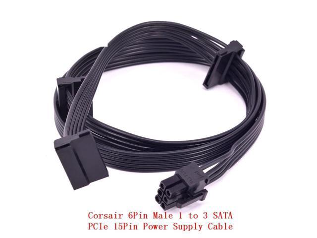 Click here for PCI-e 6Pin Male 1 to 3 SATA 15Pin Power Supply Cab... prices