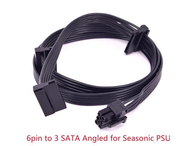 Click here for PCIe 6Pin to 3x SATA Curved Power Supply Cable for... prices