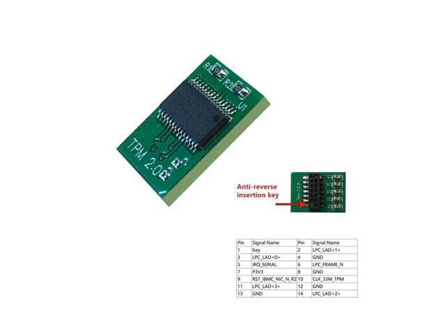 Click here for 1Piece 14 Pin TPM 2.0 Module For Intel Trusted Pla... prices