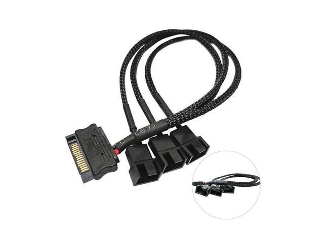 Click here for 1Pcs 30cm SATA 1 To 3 4-Pin Power Cable PC Compute... prices