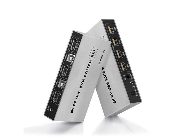 Click here for BUCIER 8K DisplayPort KVM Switch 2 Port USB and DP... prices
