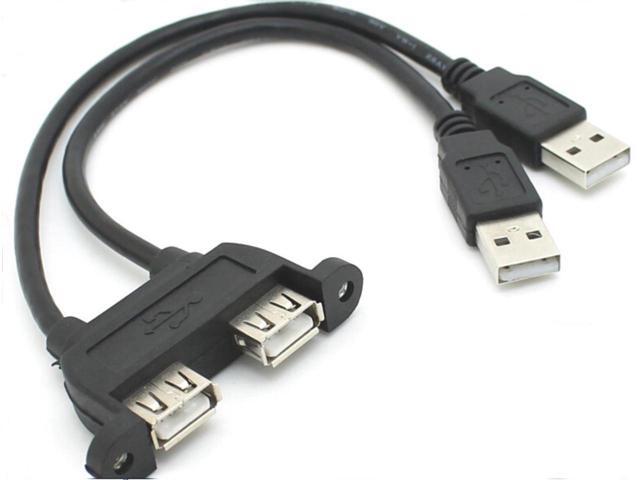 Click here for BUCIER 50cm/19.7inch Dual USB 2.0 A Male to 2-Port... prices