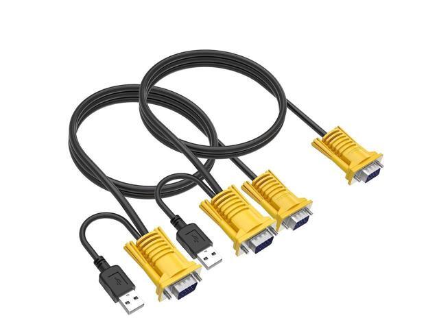 Click here for BUCIER VGA KVM Cable 5ft  USB VGA 2in1 KVM Cable f... prices