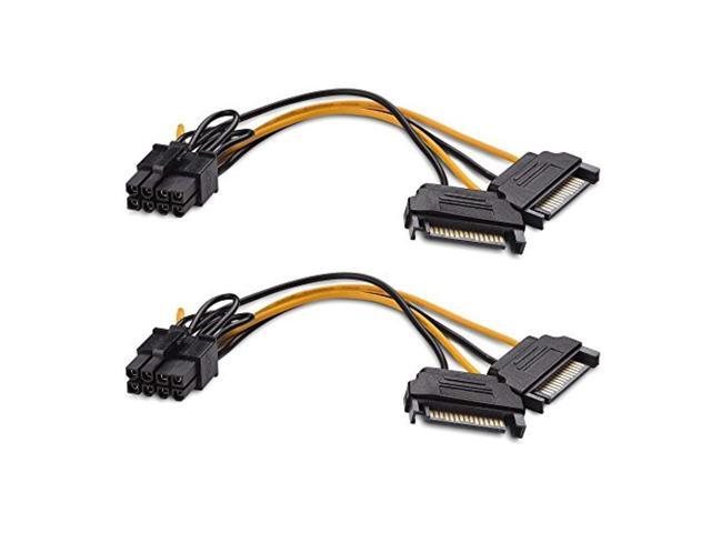 Click here for BUCIER 2-pack 8 pin to sata power cable (sata to 8... prices