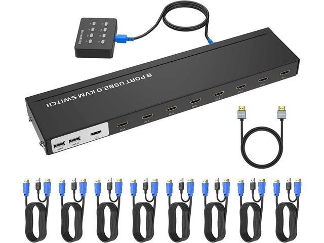 Click here for BUCIER KVM Switch HDMI 8 Port  Yinker 4K@30Hz USB... prices