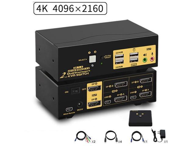 Click here for 2 Port Dual Monitor Displayport KVM Switch  DP KVM... prices