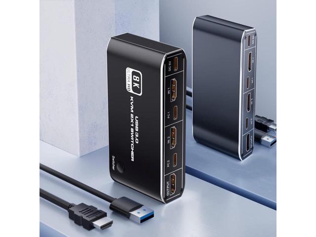 Click here for BUCIER USB HDMI 2.1 KVM Switch 4K 120Hz  8K Dual-P... prices