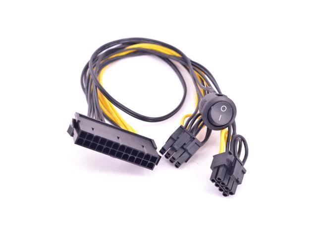 Click here for BUCIER ATX Power 24Pin to 2 Ports 6+2 Pin 8 Pin wi... prices