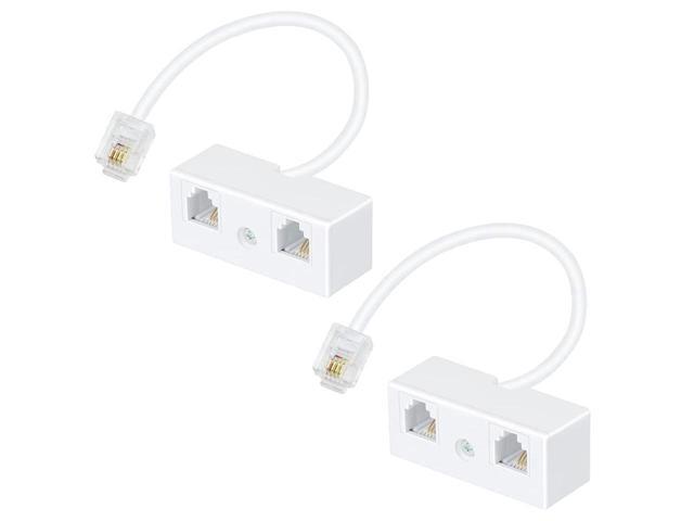 Click here for BUCIER Telephone Splitter  RJ11 6P4C 1 Male to 2 F... prices