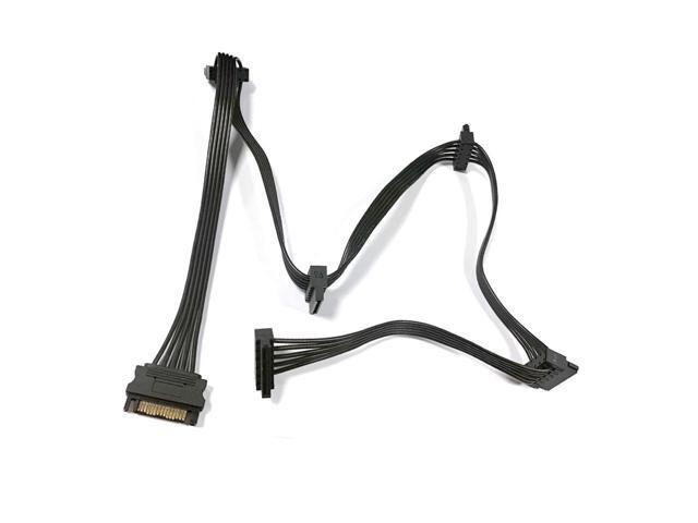 Click here for BUCIER 2pcs/lot SATA Power 4 Pin 1 Male To 5 Femal... prices