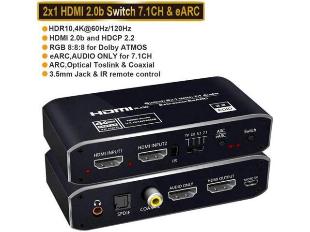 Click here for BUCIER 2x1 4K 120Hz Switch eARC Audio Extractor AR... prices