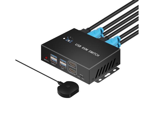 Click here for BUCIER Dual Monitor Kvm Switch 2 Monitors 2 Comput... prices