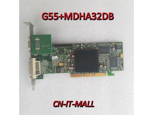 Click here for Pulled Matrox G550 G55+MDHA32DB 32MB DVI VGA AGP G... prices