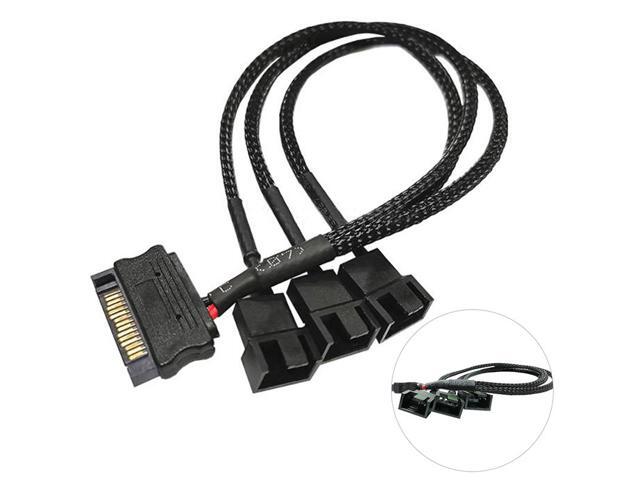 Click here for 1Pcs 30cm SATA 1 To 3 4-Pin Power Cable PC Compute... prices