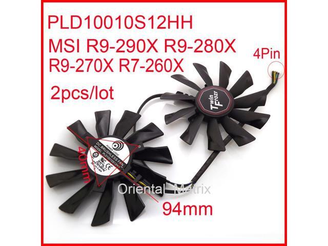 Click here for 2pcs/lot PLD10010S12HH 95mm 4Pin VGA Fan For MSI R... prices