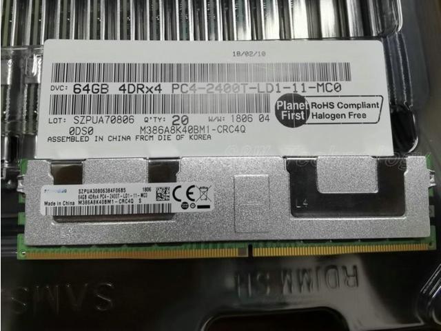 Click here for RAM 64GB 4DRX4 PC4-2400T-L 64GB DDR4 2400T LRDIMM... prices