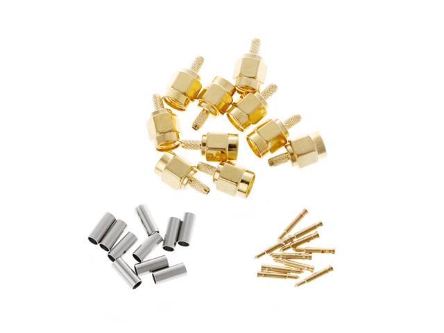 Click here for 10 Pcs SMA Male Plug Crimp RG174 RG316 LMR100 Cabl... prices